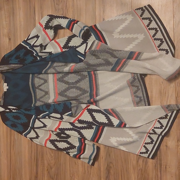 Soulmates | Sweaters | Soulmates Boho Aztec Print Multi Color Open ...